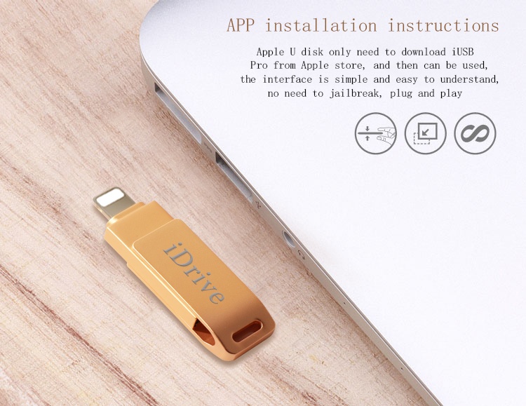 iDrive iDiskk Pro (ของแท้) LX-811 128GB Class10 แฟลชไดร์ฟสำรองข้อมูล ...