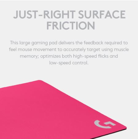 LOGITECH ️FLASH SALE️ (ราคาพิเศษ) GAMING MOUSE PAD G840 XL MAGENTA (GMP ...