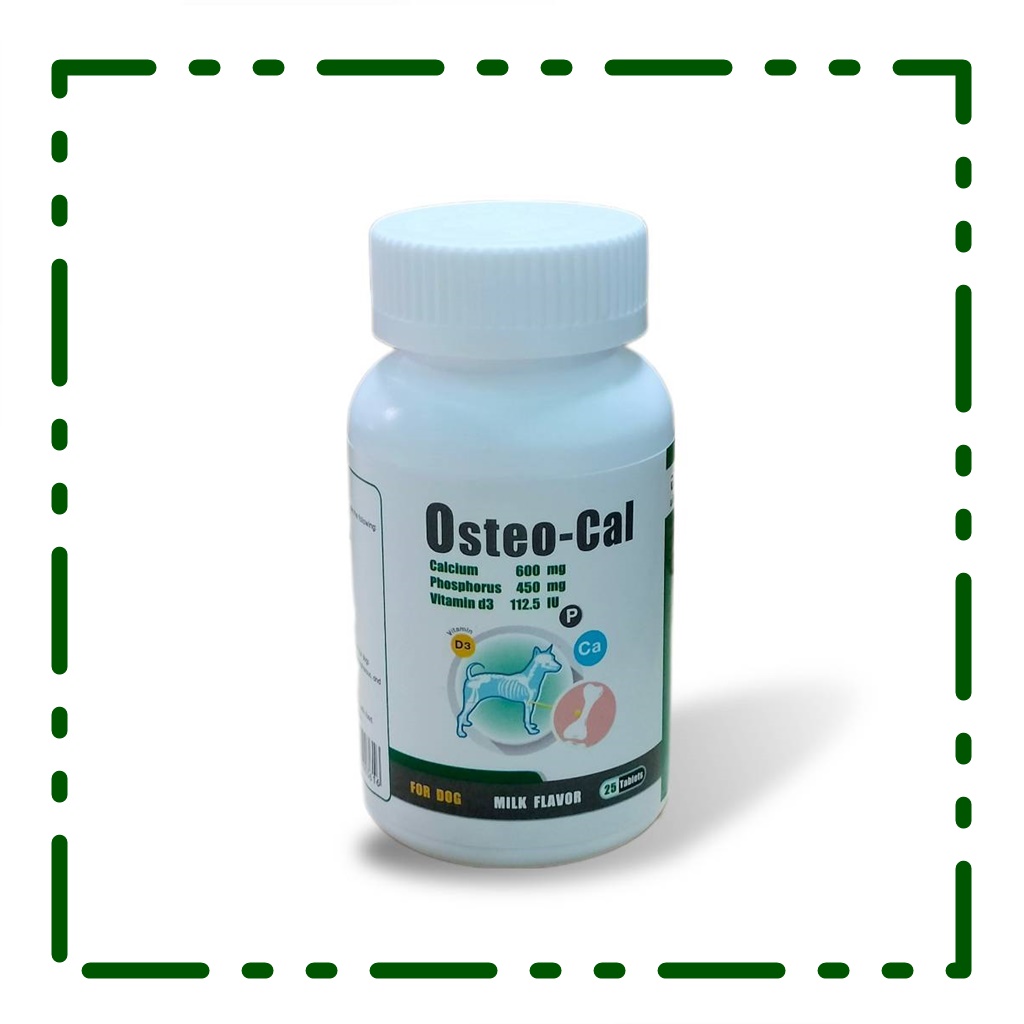Osteo-Cal ผลิตภัณฑ์เสริมอาหาร Calcium 600 mg สำหรับสุนัข 25 Tabs ...