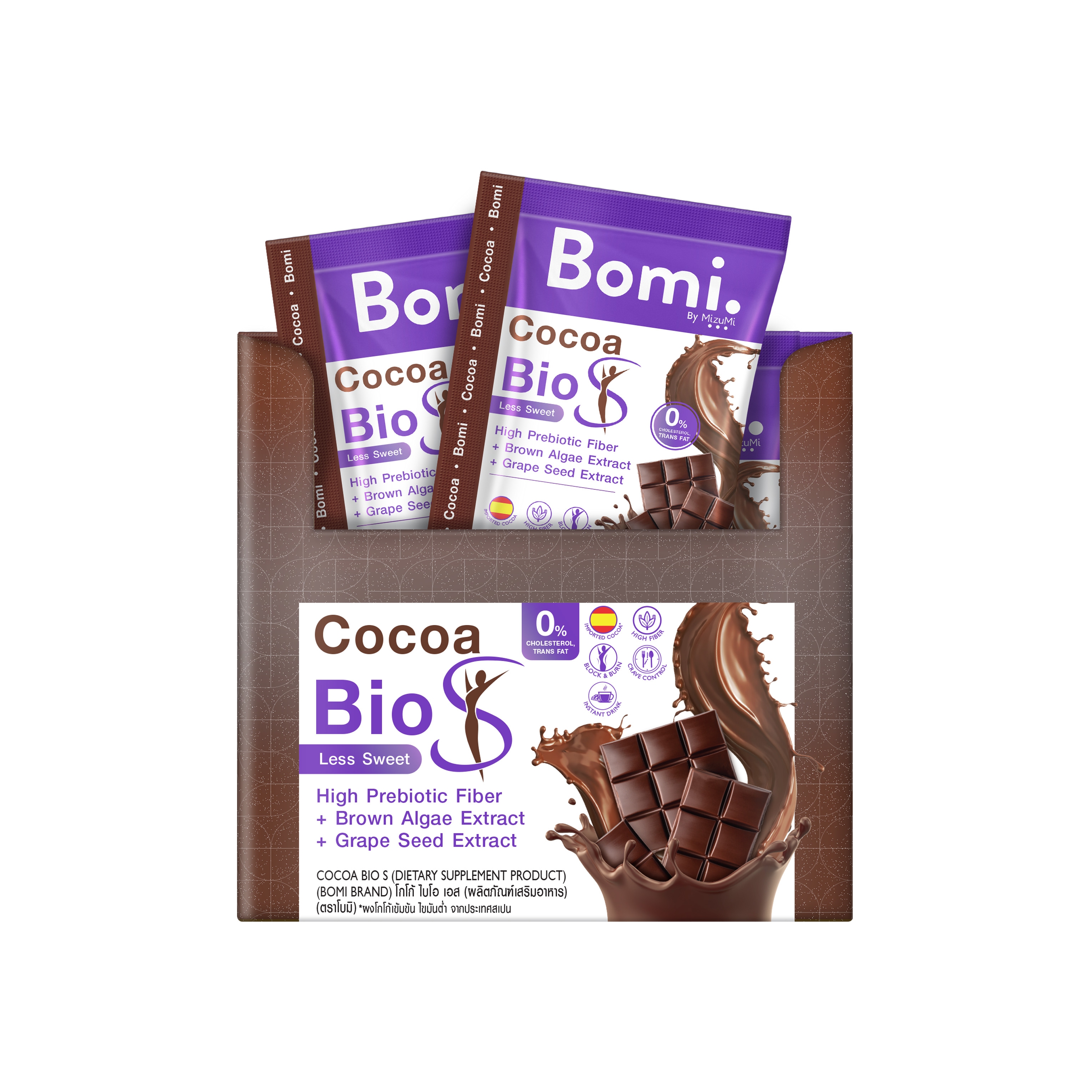 1แถม1 Bomi Cocoa & Coffee Bio-S & Fiber โบมิ โกโก้ & คอฟฟี่ ไบโอ เอส ...
