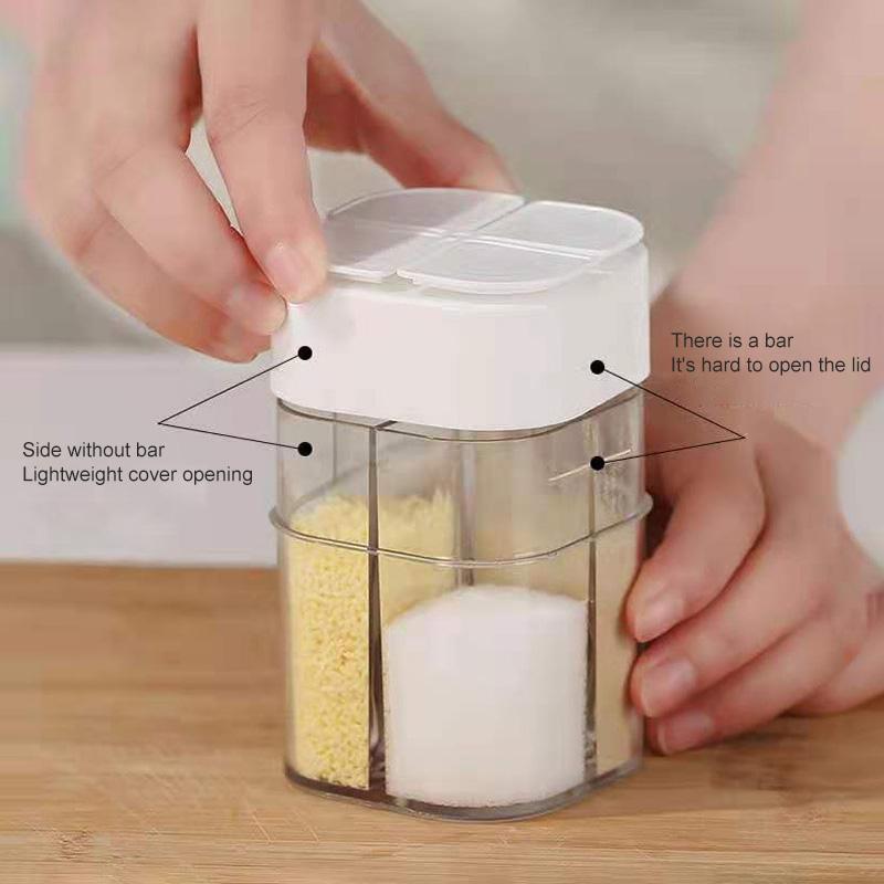 4 In 1 Kitchen Seasoning Box Spice Organizer Storage Boxes Seasoning ...