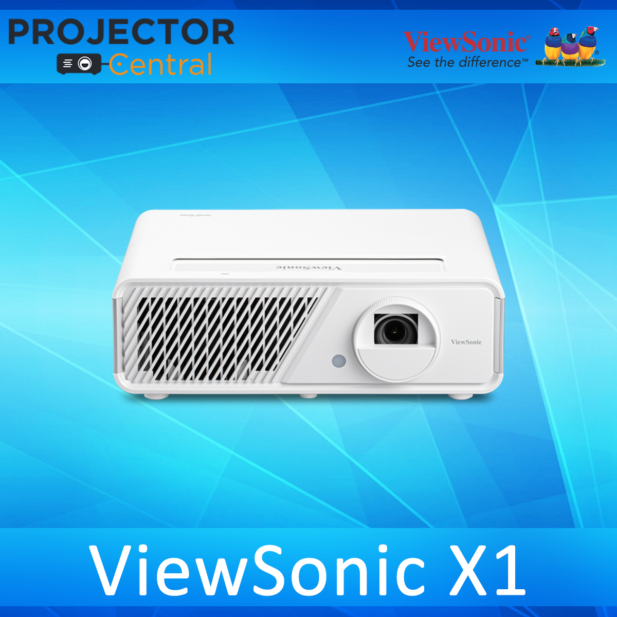 Viewsonic X1 : 3,100 LED Lumens Full HD Smart LED Home Projector ...
