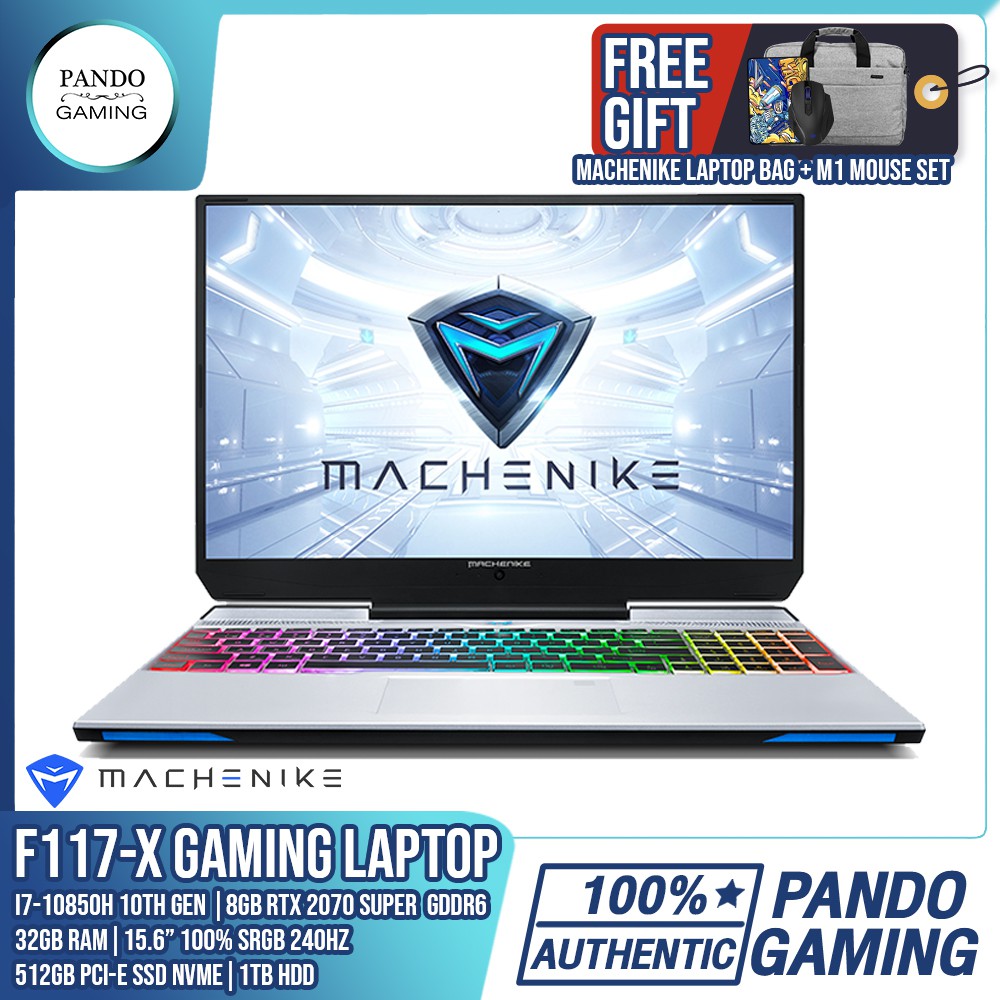 Machenike F117-X i7-10875H | RTX2070 Super 8GB | 32GB Ram | 15.6" 100%sRGB 240hz Ultimate Gaming ...