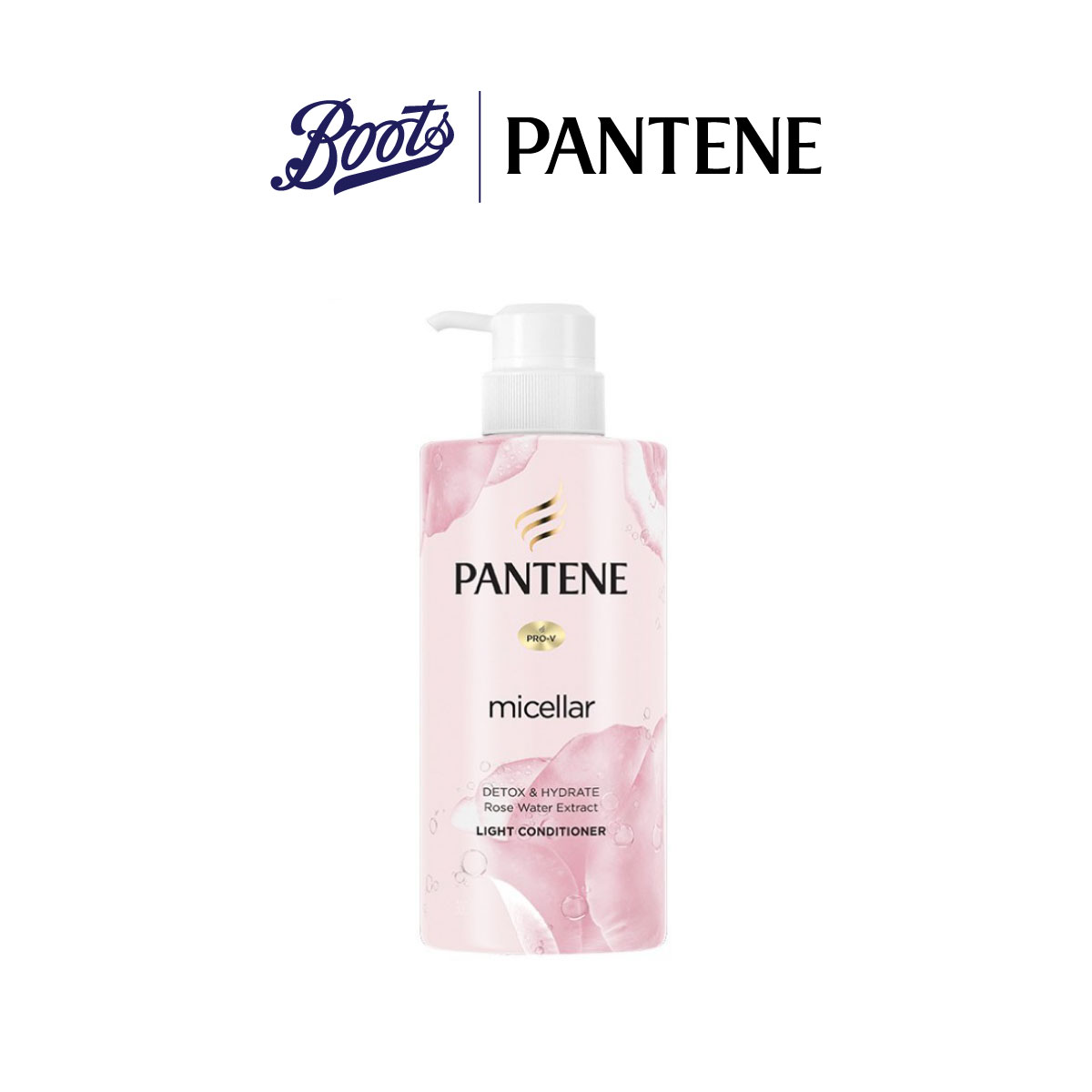 Pantene Pro-V Micellar Detox And Hydrate Rose Water Extract Light ...