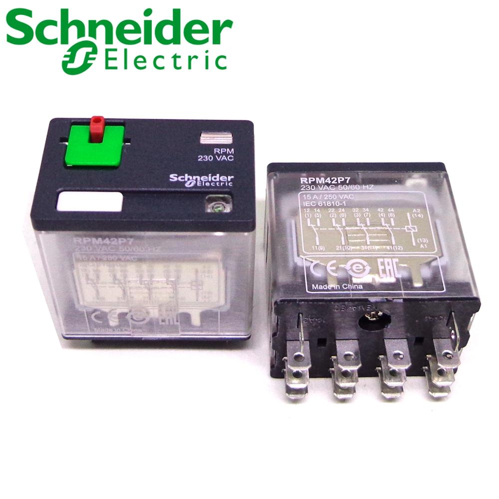 Schneider Relay 5pcs RPM42BD RPM42P7 RPZF4 4CO 15A รีเลย์ LTB LED ...