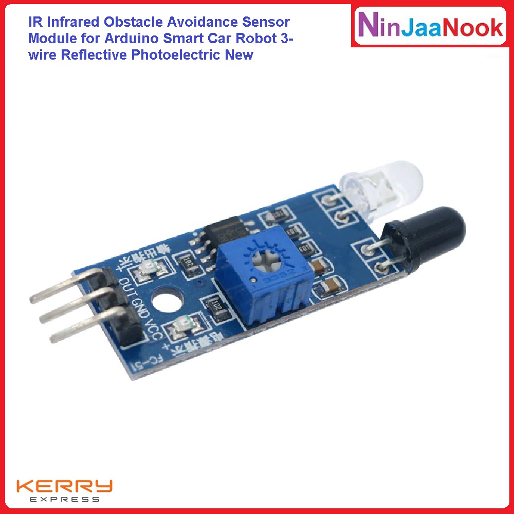โมดูล เซ็นเซอร์ ตรวจจับ วัตถุ สิ่งกีดขวาง แสง IR Infrared Obstacle ...