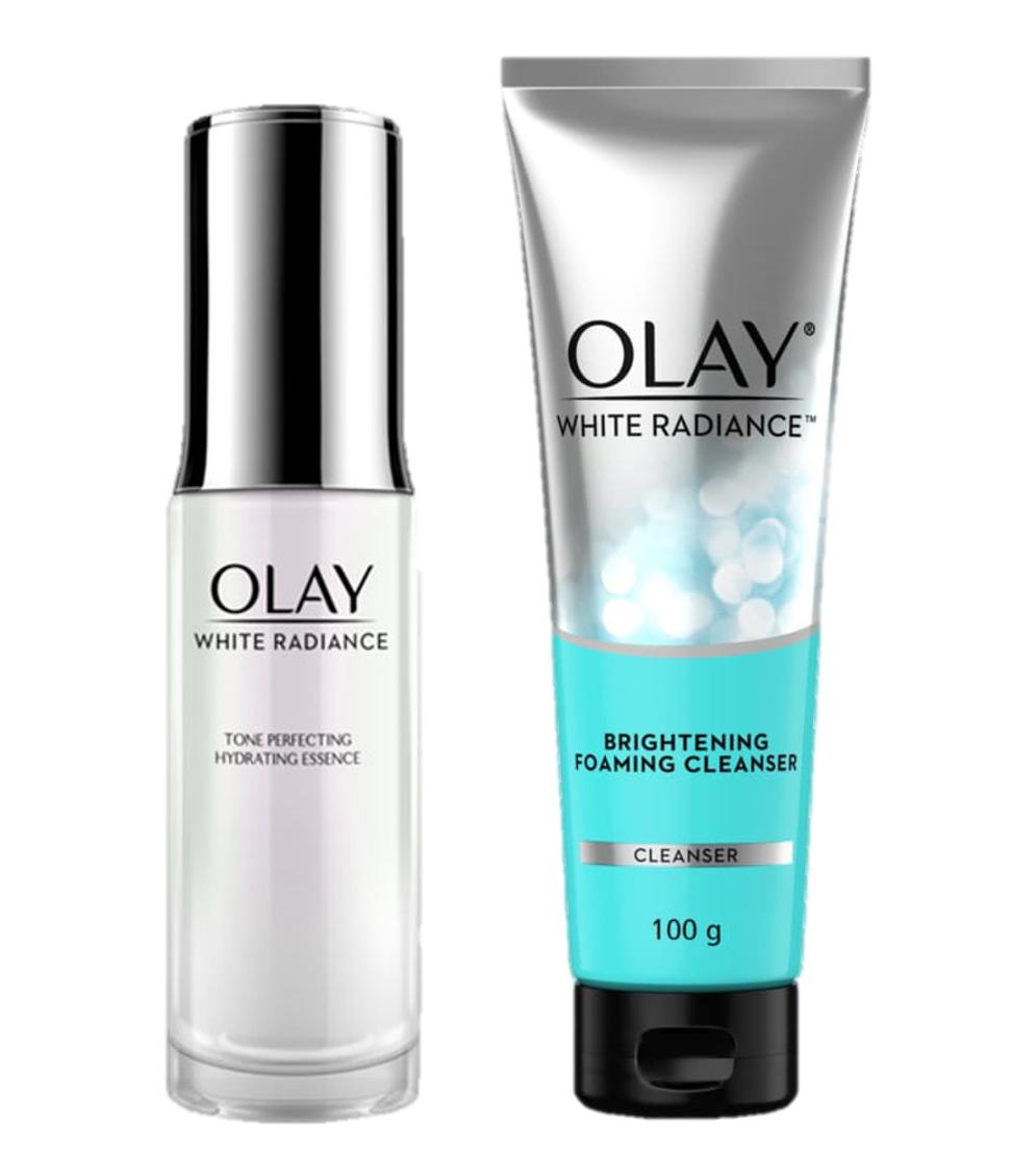 Olay White Radiance Light-Perfecting Essence Serum 30g. + Olay White ...
