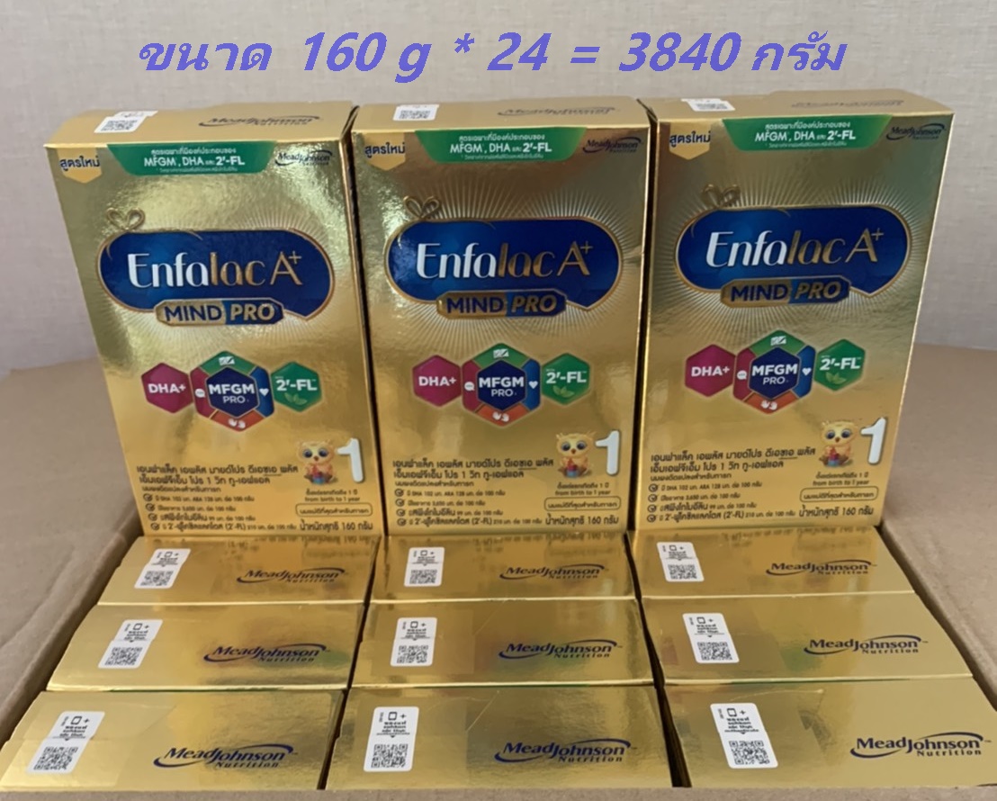 คุ้มกว่า ยกลัง 3840 กรัม นมผงเอนฟาแลค เอ พลัส Enfalac A mind pro นมผง ...