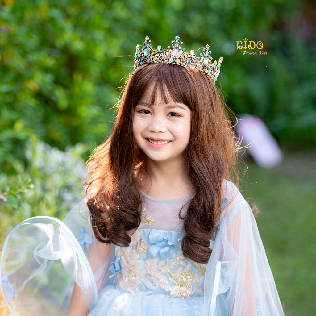 มงกุฎเด็ก มีหน้าร้าน ตรงปก พร้อมส่งM043 มงกุฎ ครอบหัวสีทอง ประดับด้วยเพชรหลากสี น่ารักมาก - Kido ...