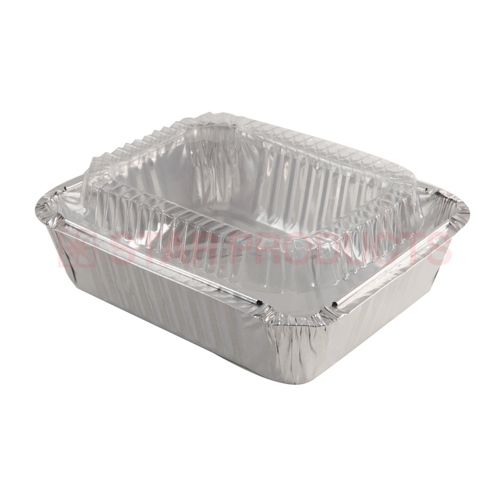 ถาดฟอยล์ Star Products 4575-P พร้อมฝา บรรจุ 5 ชิ้น/แพ็ค - StarProducts - ThaiPick