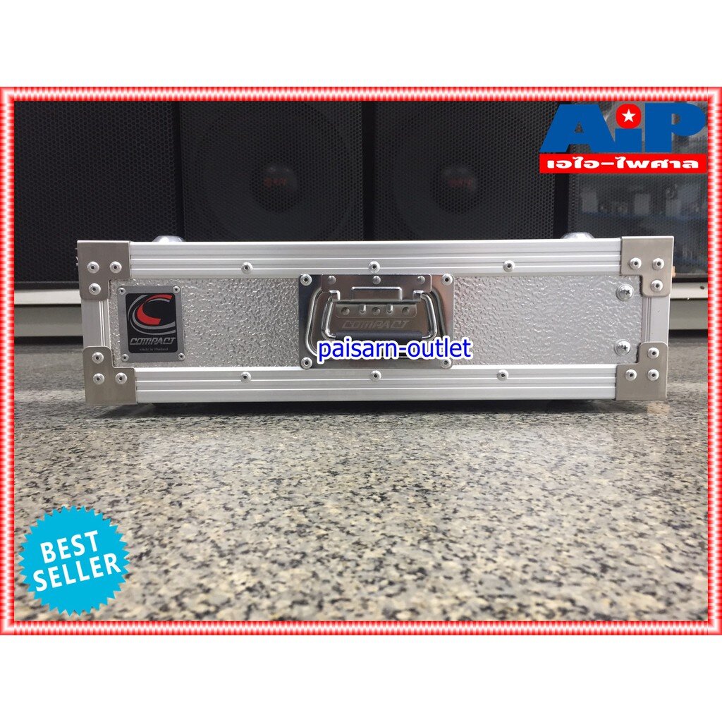 COMPACT EM-2 RACK สีเงิน เปลือยหน้า-หลัง (ไม่มีฝาปิด) ลึก19นิ้ว คอมแพ็ค ...