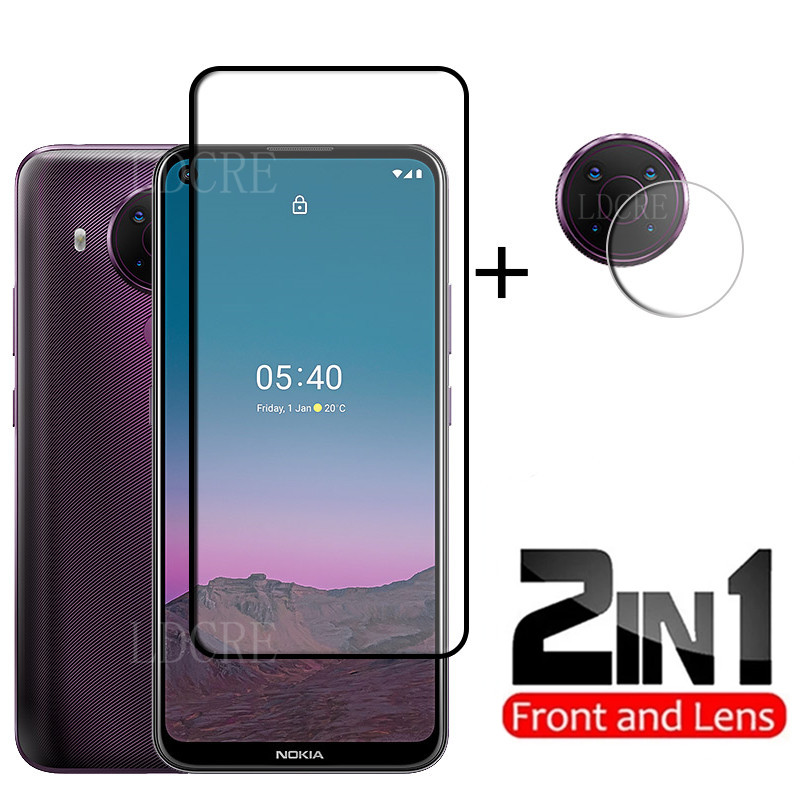 2 In 1ป้องกันหน้าจอกล้องเลนส์แก้วสำหรับ Nokia 5.4 6.39นิ้วสำหรับ Nokia 5.4กระจกนิรภัย Nokia 3.4 ...