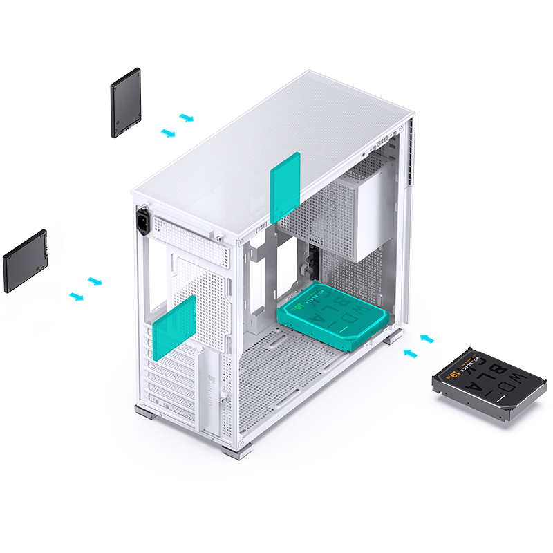 JONSBO D41 MESH SCREEN ATX White - Da Box Store - ThaiPick