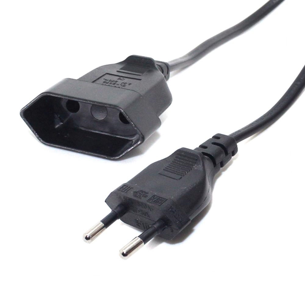 5m European Russia Male to Female Power Extension Cord EU 2 Prong VDE ...