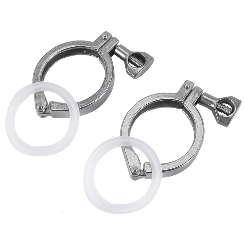2Pcs Tri-Clamp Steel Single Pin Heavy Duty Tri Clamp with Wing Nut for ...