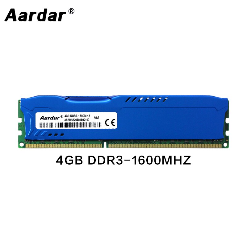 【Red 4GB 1600 For AMD】ZZOOI Aardar DDR3 4GB 8GB RAM 1600MHz Desktop ...
