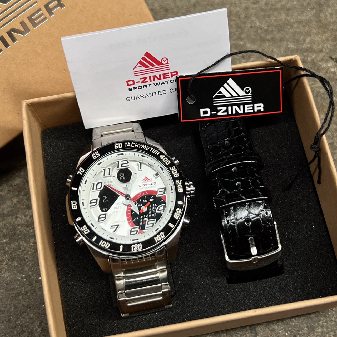 Watchtime D-ziner นาฬิกาข้อมือยี่ห้อหรู แบรนแท้ กันน้ำ100 มีป้ายรับ ...