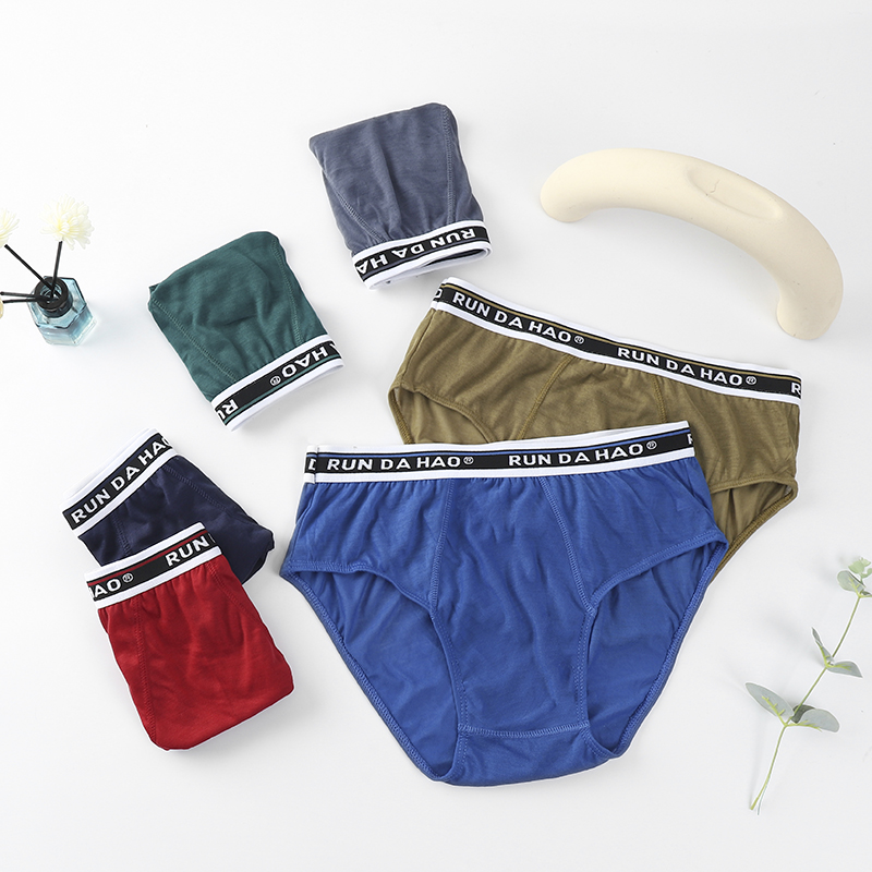 กางเกงในชาย ขอบยาง Underwear shop 1 แพ็ค 10 ตัว คละสี ผ้านิ่ม ยืดหยุ่นได้ดี ไม่ร้อน M L XL 3Size ...