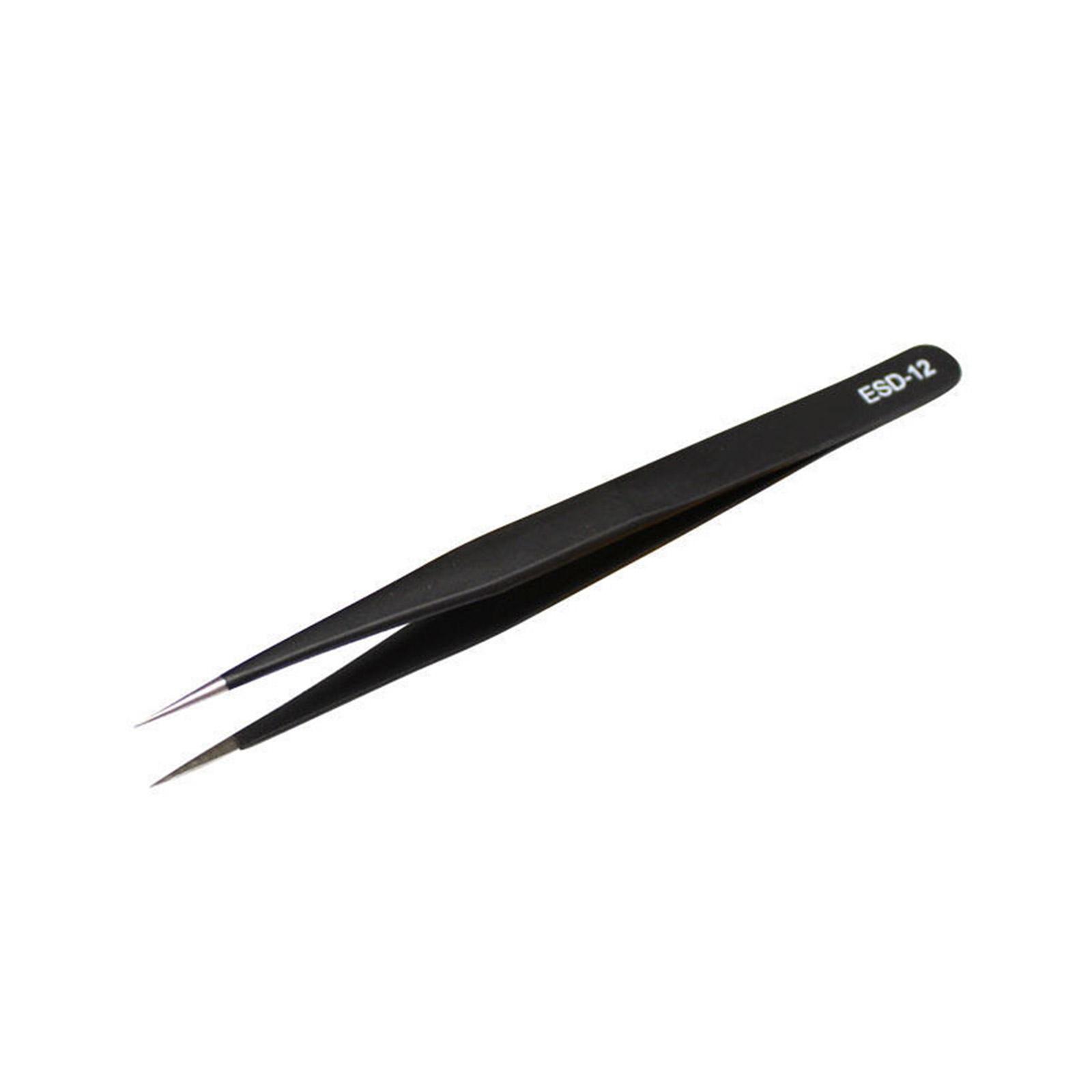 แหนบสแตนเลสชี้ตรงหัวข้อศอก Anti Static Birds Nest คลิป เครื่องมือแต่งหน้าเครื่องมือ Eyelash