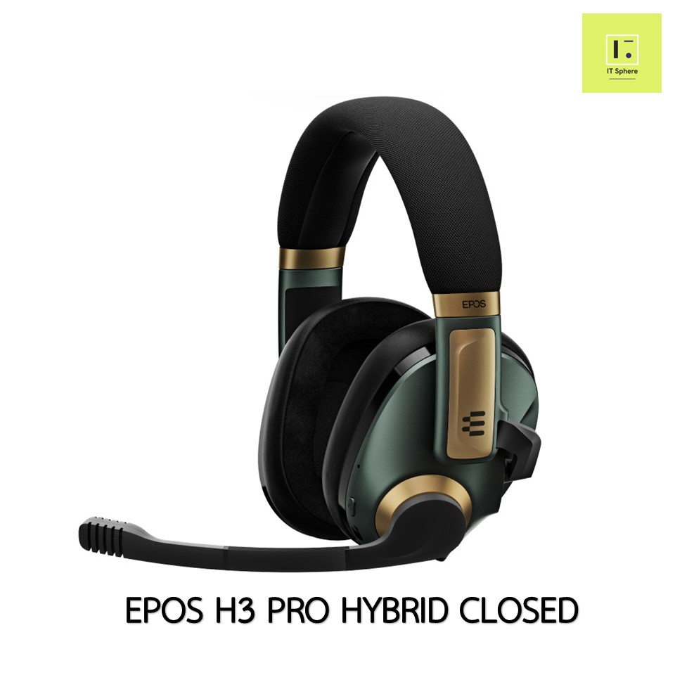 ศูนย์ไทย ประกัน 2 ปี หูฟัง EPOS H3 PRO HYBRID CLOSED RACING GAMING HEADSET GREEN BLACK WHITE สี ...