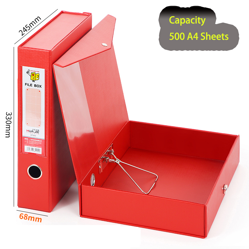A4 File Box，File Organizer, Document Box Plastic Archive Box Office ...