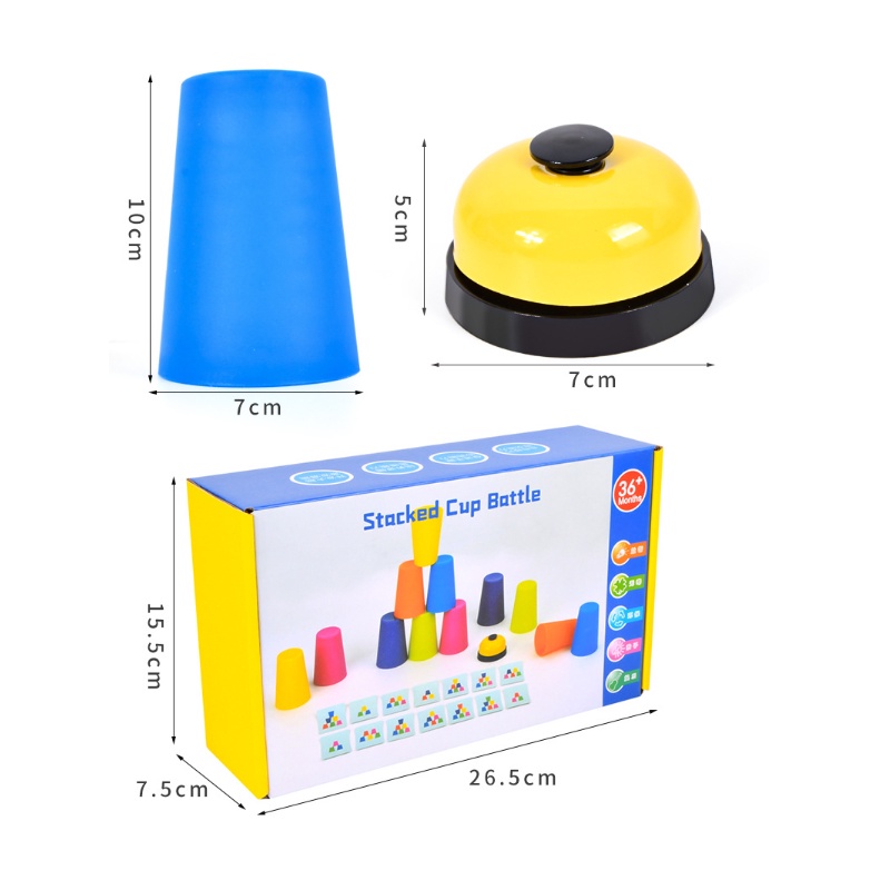 Maxfeelแก้วสแต็ค Stack Cup speed stacks แก้วสแต็ค เกมส์เรียงแก้ว ถ้วยสแตค พร้อมกริ่ง - Max-feel ...