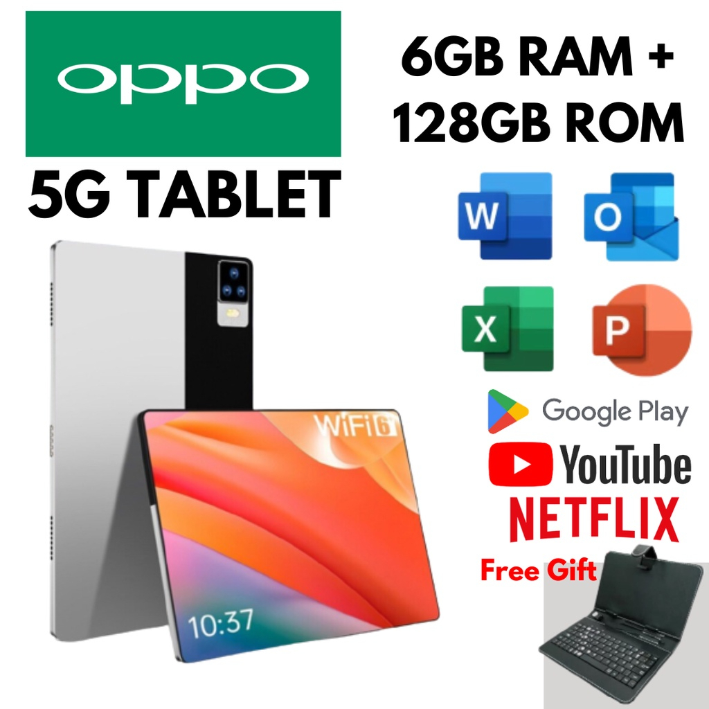 OPPO Tablet PC แท็บเล็ต 10.8 Inch Android 8.1 [6GB RAM 128GB ROM] Dual ...