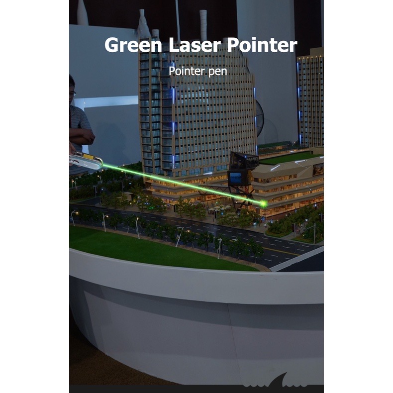 Smiling Shark LS313 Green Red Laser pointer เลเซอร์สีเขียวแบบพกพา ปากกา ...