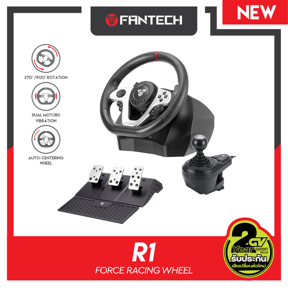 FANTECH FORCE RACING WHEELมี 2 รุ่น R1 RS1 พวงมาลัย คอนโทรลเลอร์ สำหรับ ...