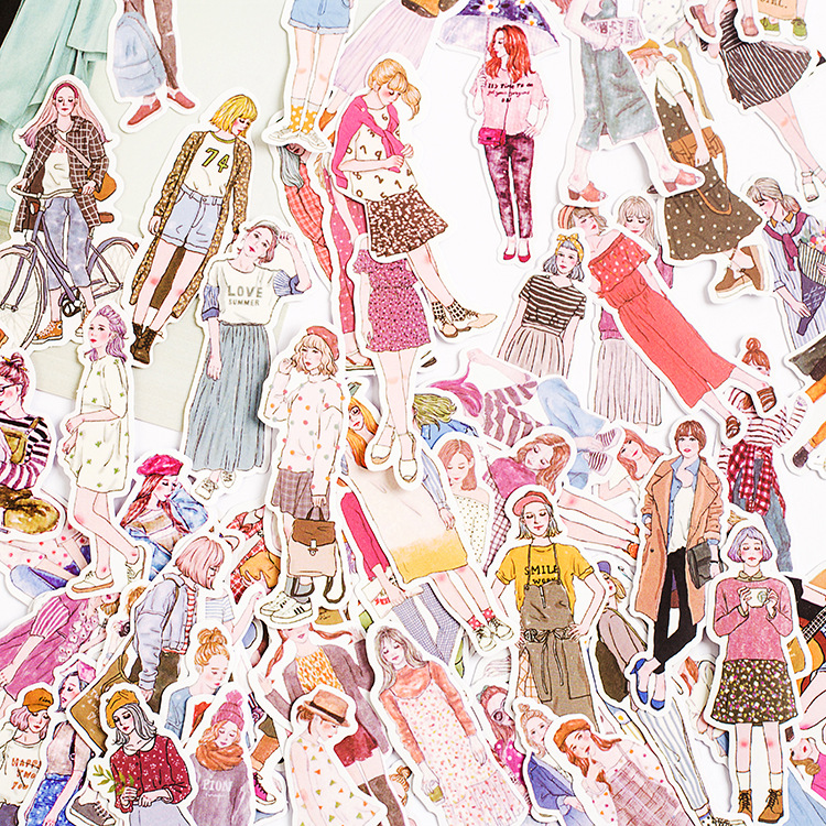 100pcspack New Women Hai Mori Girls stickers handbook Stickers DIY ...