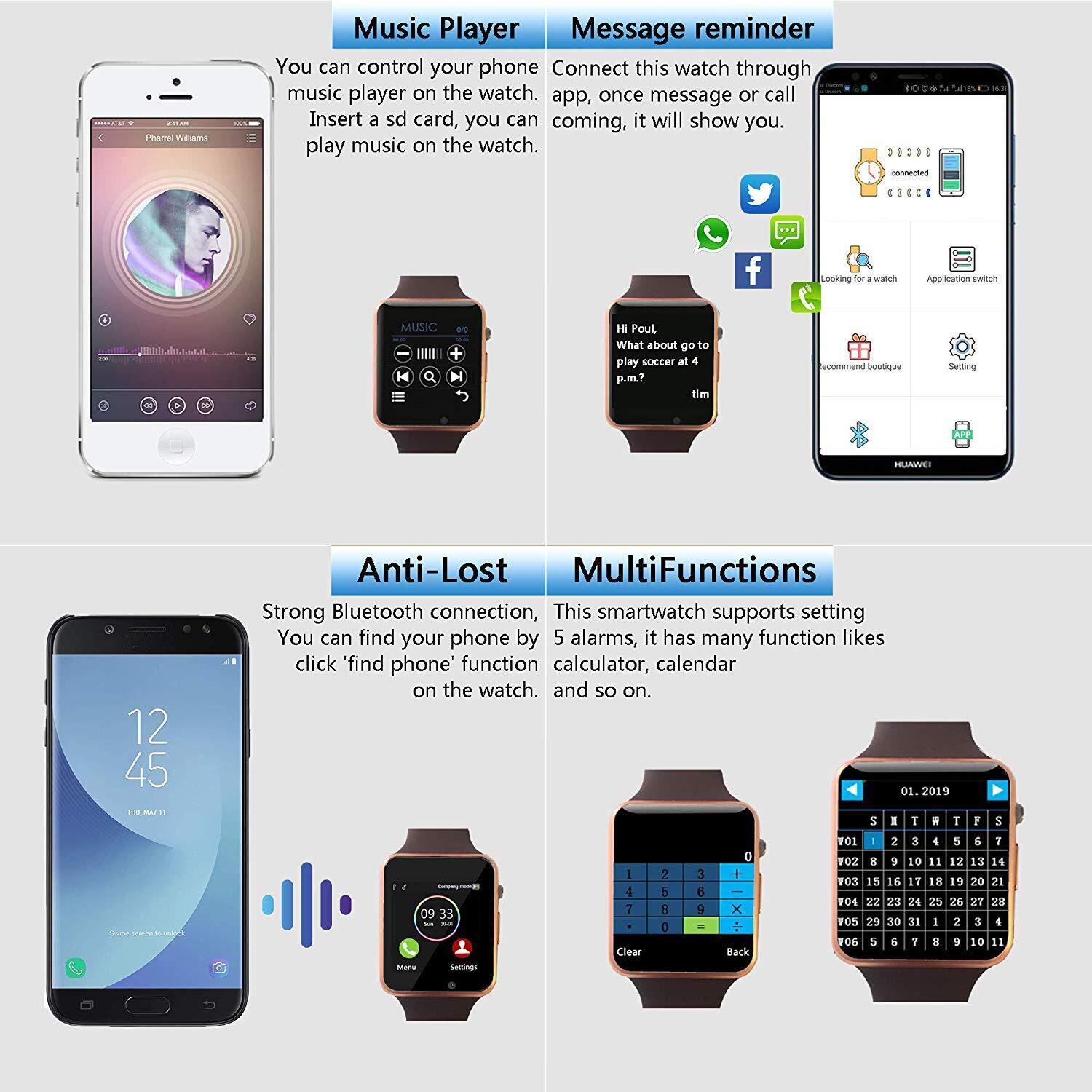 Nanotech 2019 Hot Fashion Business SmartWatch Phone นาฬิกาข้อมือ ...