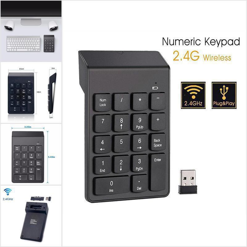 2.4G Wireless USB Numeric Mini Number Pad Keyboard - Pp Computer Shop - ThaiPick