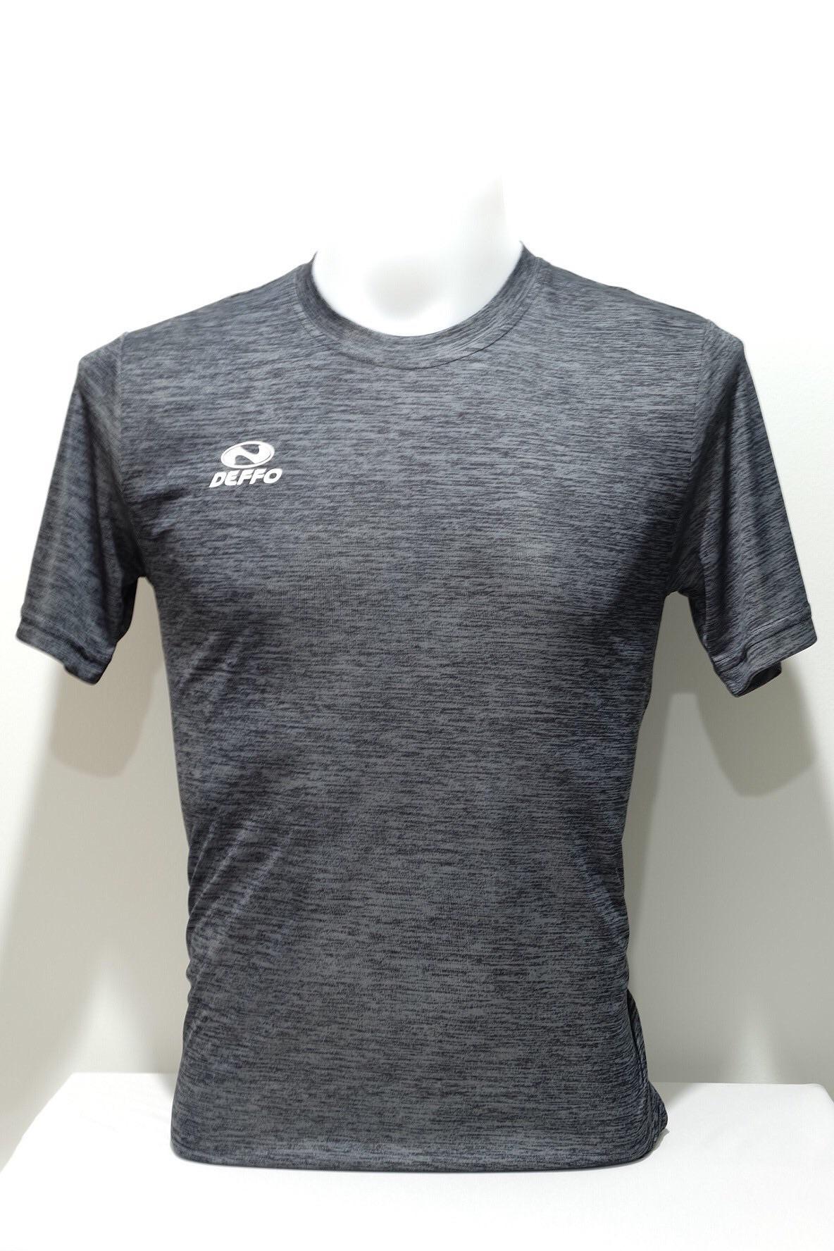 เสื้อกีฬาคอกลม Deffo สีเทาเทาท๊อปทรงผู้ชาย - อินเตอร์สปอร์ต - ThaiPick