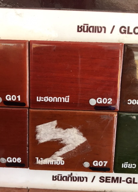 สีย้อมไม้ TOA wood Sn สีเบอร์ ชนิดด้านใส G99 M99 S99 D99หากต้องการเบอร์ ...