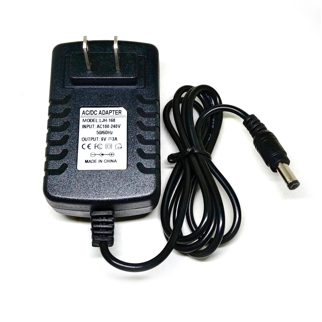 อะแดปเตอร์แปลงไฟ Adapter DC 6V 3A ( 3000mA ) Power Supply Charger US ...