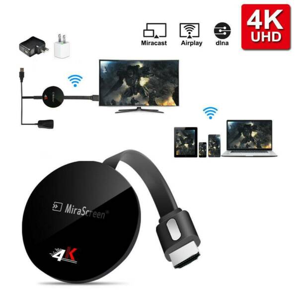 MiraScreen G7 PLUS จอแสดงผล H.265 2.4G 4K UHD สำหรับ Android ทีวีไร้สาย ...