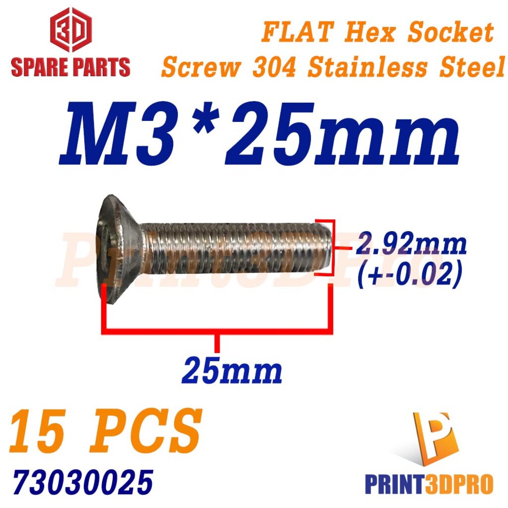 Screw Hex Flat Countersunk Head Socket M3 6,8,10,12,14,16,18,20,35,40mm ...
