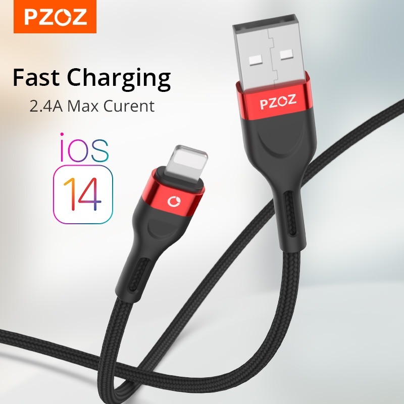 PZOZ USB Cable For iPhone 13 12 11 Pro Max SE X XS 8 7 6 6s Plus 5 5S ...