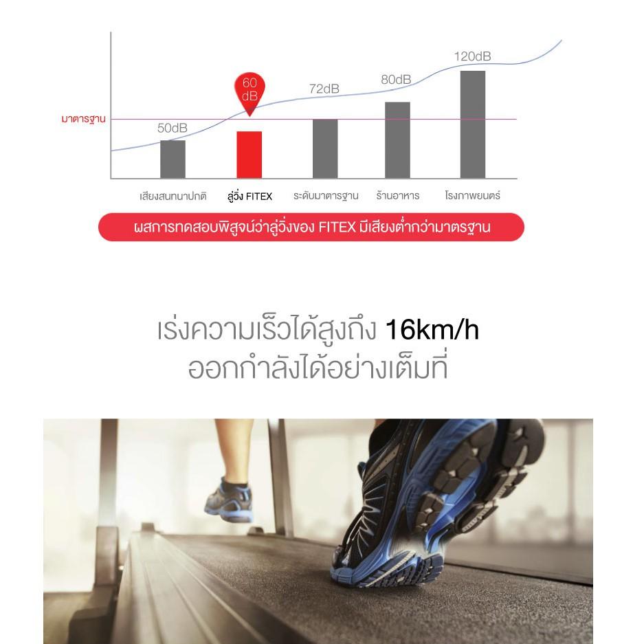 ลู่วิ่งไฟฟ้า 3 แรงม้า ลู่วิ่ง FITEX R200 ปรับชันไฟฟ้า18ระดับ น้ำมันออโต้ สปริงโช๊คใหญ่ เครื่อง ...