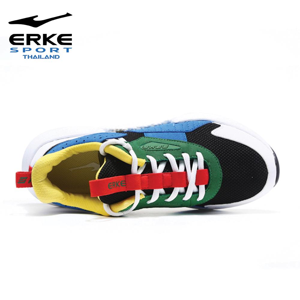 ERKE Urban Culture สี Supreme White/Nike Black/Dark Green รองเท้าผ้าใบ ...