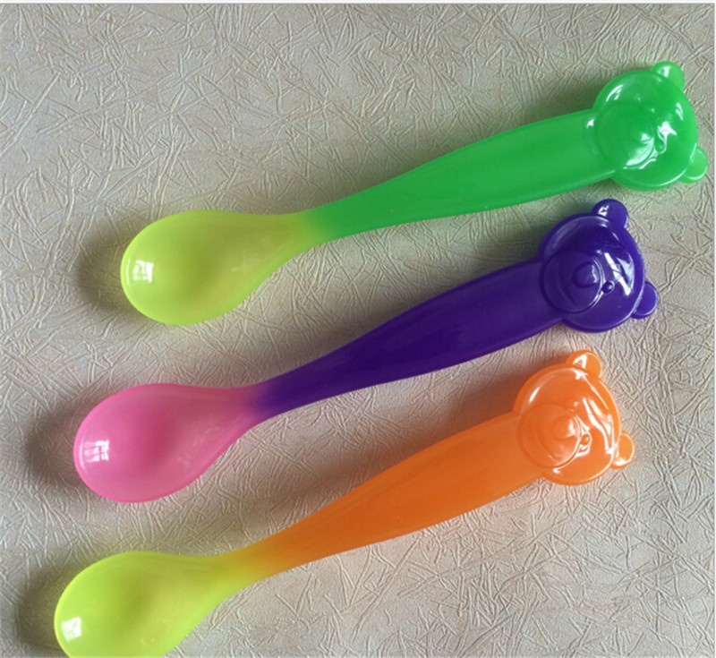 WUN Safety Temperature Sensing Spoon Baby Flatware Kids Tableware ...