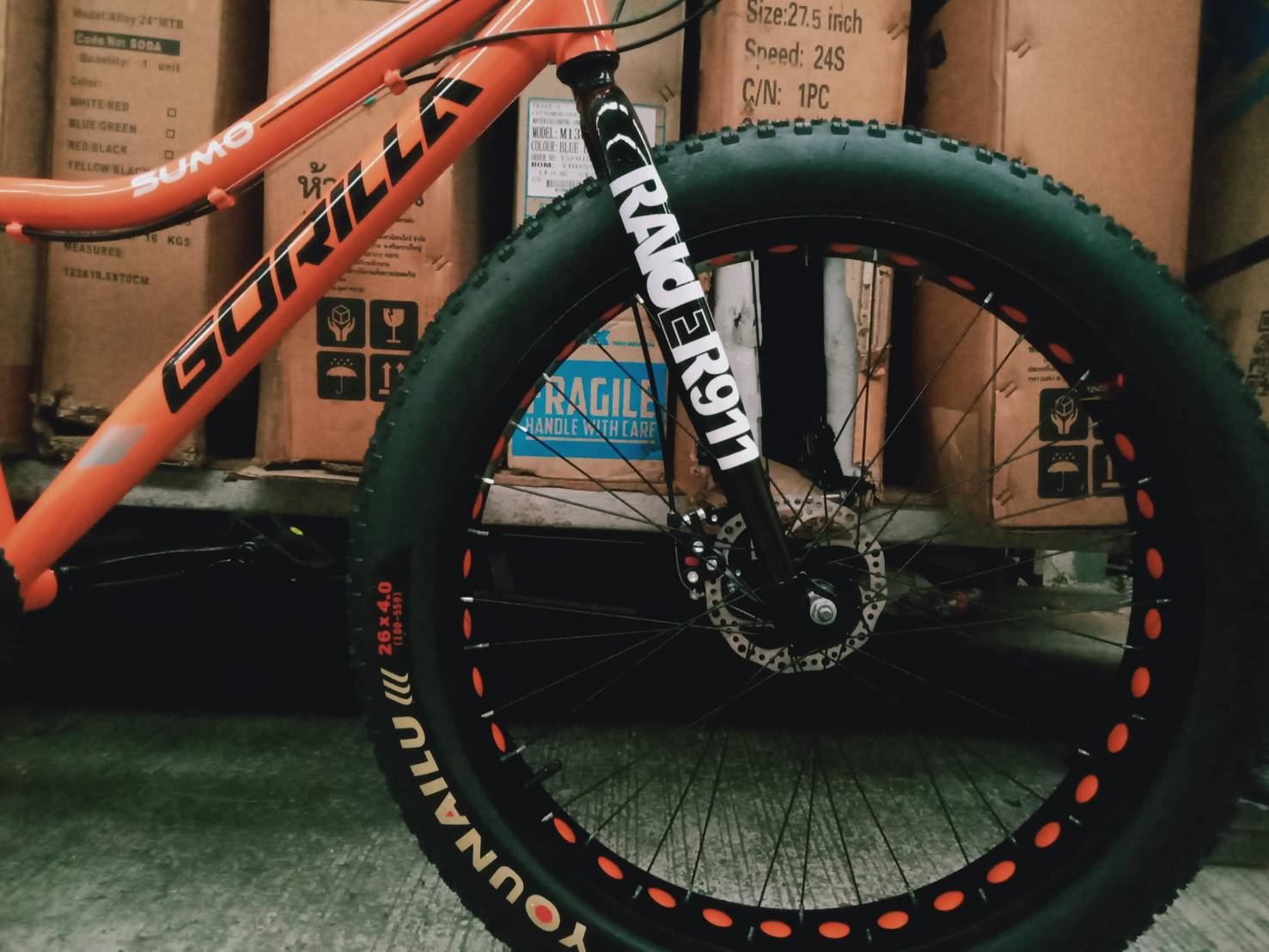 Gorilla Fat bike รุ่น SUMO วงล้อ26 นิ้ว เฟรมเหล็ก 7 สปีด ดิสเบรคหน้า ...