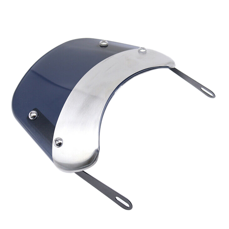 for 5-7 Inch 3MM Retro Motorcycle Round Headlights Windshield ...