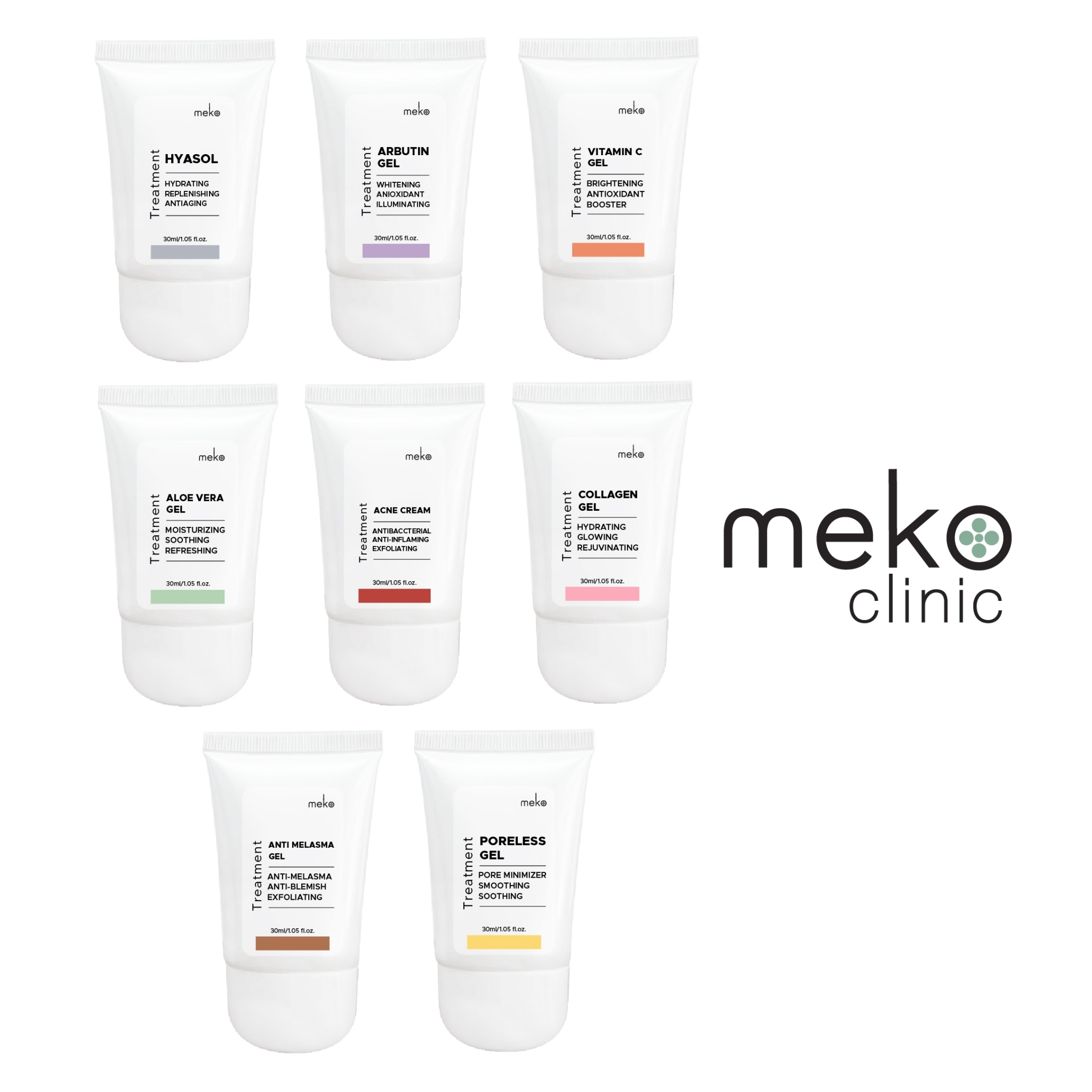 เซตขนาดทดลองทรีทเมนต์นวดหน้าสูตรคลินิก ใช้จริงที่เมโกะคลินิก (Meko ...