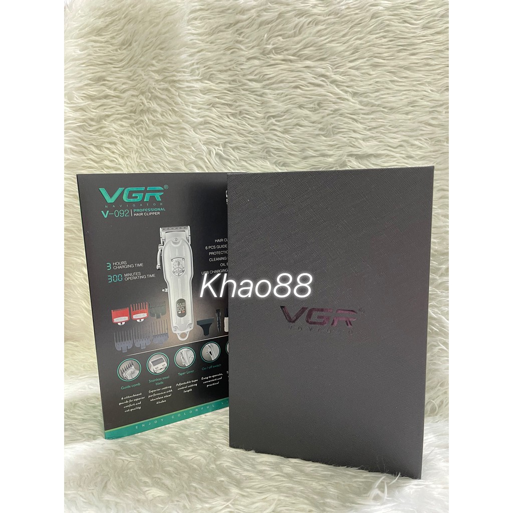 ปัตตาเลี่ยนตัดผมไร้สาย VGR V-092 สีเงิน (มาใหม่ล่าสุด ) ตัดผม ปัตตาเลียนตัดผม แบตตาเลี่ยนตัดผม ...