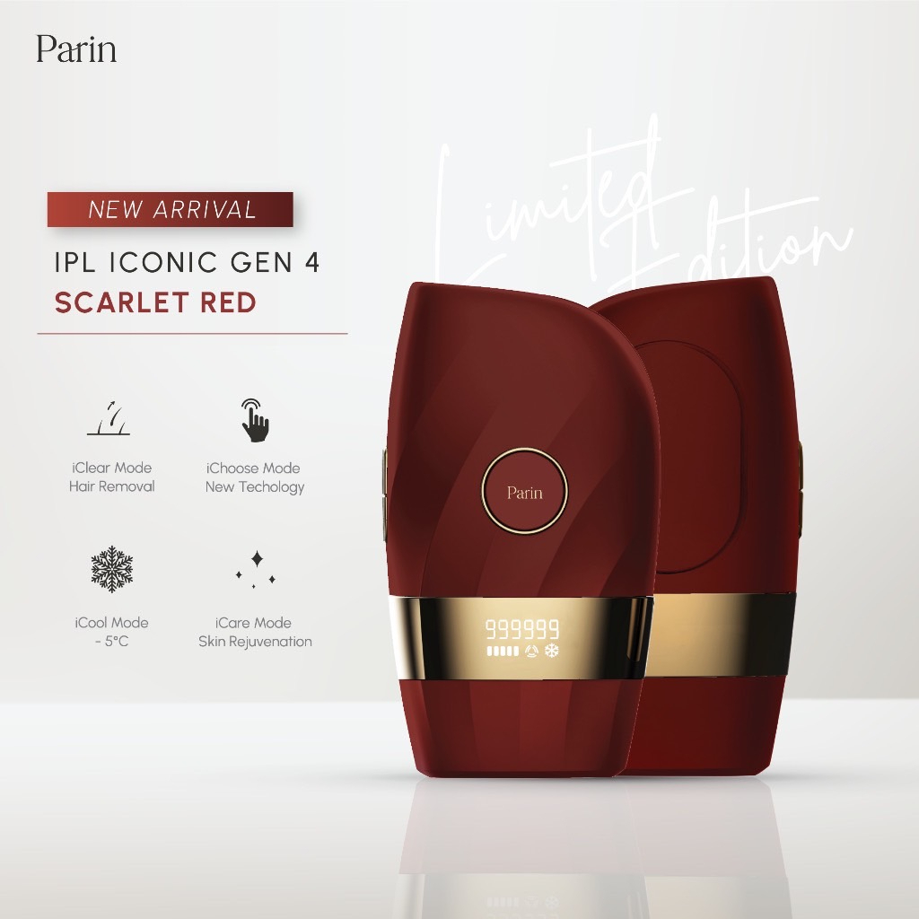 Parin IPL ICONIC GEN 4 เครื่องกำจัดขนหน้าใส โหมดเลเซอร์เย็น -8 องศา ...