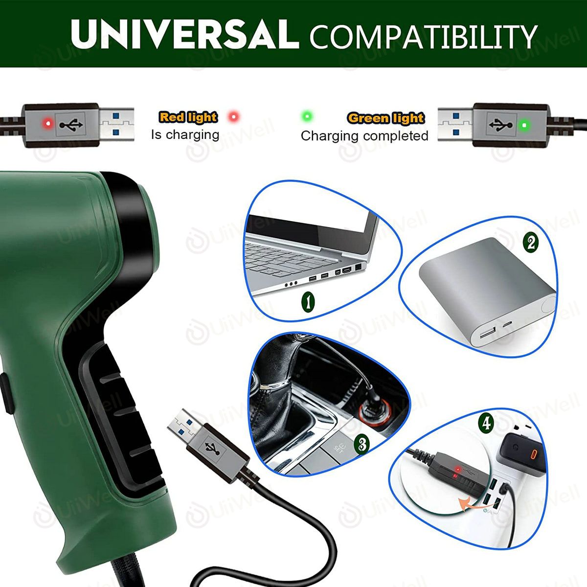 เครื่องดูดฝุ่นในรถ เครื่องดูดฝุ่นเล็ก เครื่องดูดฝุ่นแบบไร้สาย 150W แรงดูดทรงพลัง58000Pa ชาร์จแบต ...