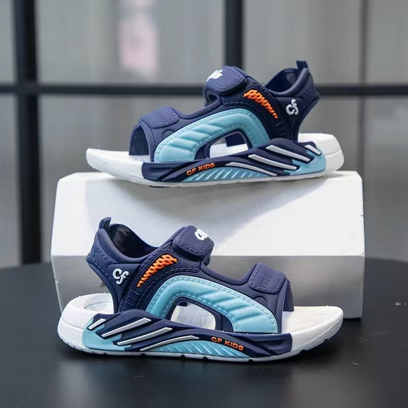 Kids sandals 2024 Summer new open toe soft sole trendy sport beach ...