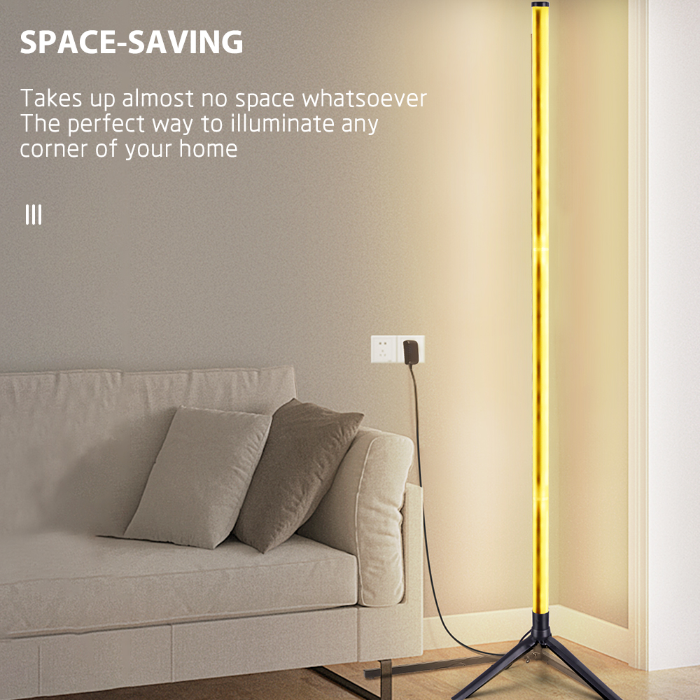 Standing LED Floor Lamp 5W(RGBWarm White ColorsMulti Modes)APP ...