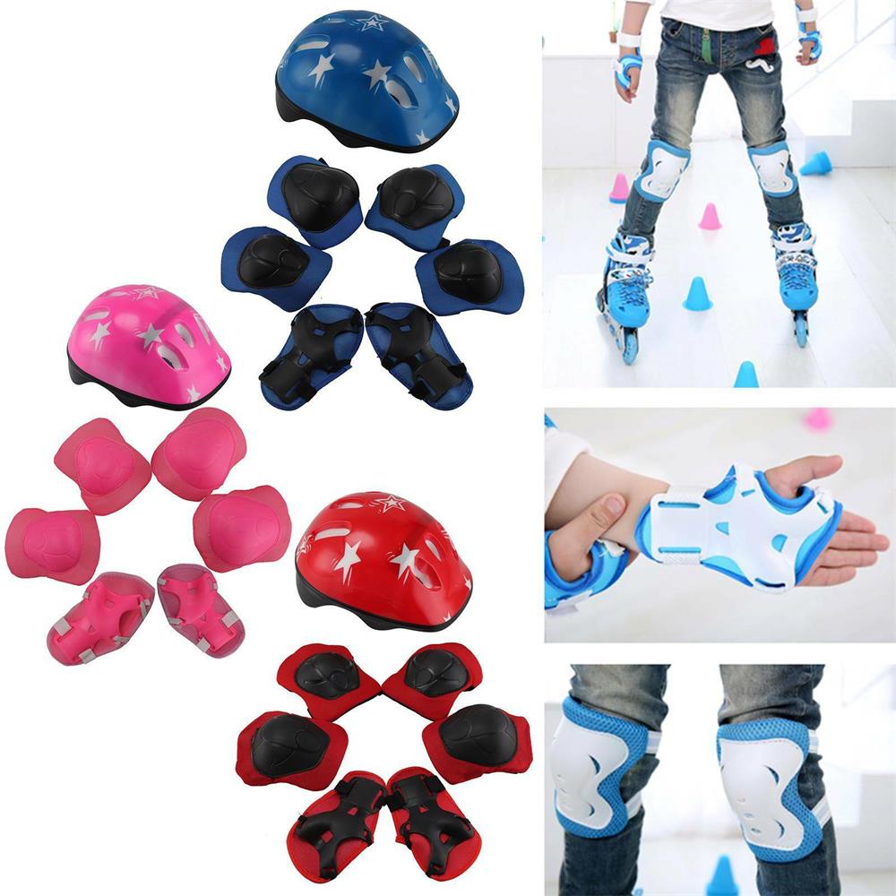 KARWRHUANSRNG 7Pcs/Set New Protective Equipment Boys and Girls Kids ...